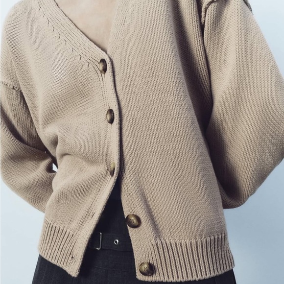 Zara | Sweaters | Zara Oversized Cable Knit Cardigan Sweater | Poshmark